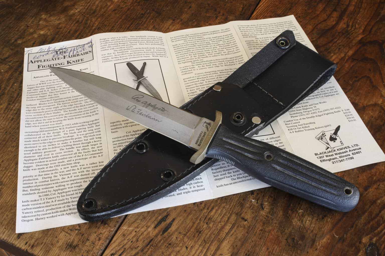 Col. Rex Applegate: The Knife Designs of a Close-Combat Legend - Small ...