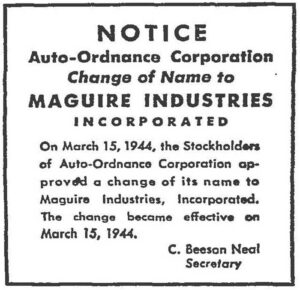 AUTO-ORDNANCE TRADEMARKS - Small Arms Review