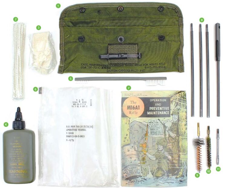 Vietnam War Era M16A1 Cleaning Kit - Small Arms Review