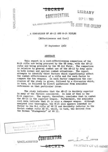 Early Testing and Evaluation of the U.S. AR-15/M16 Rifle - Small Arms ...